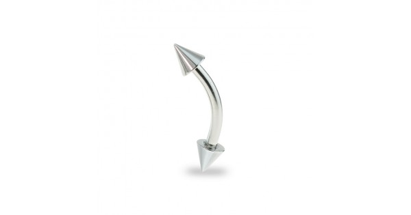 316L SURGICAL STEEL EYEBROW WITH SPIKES