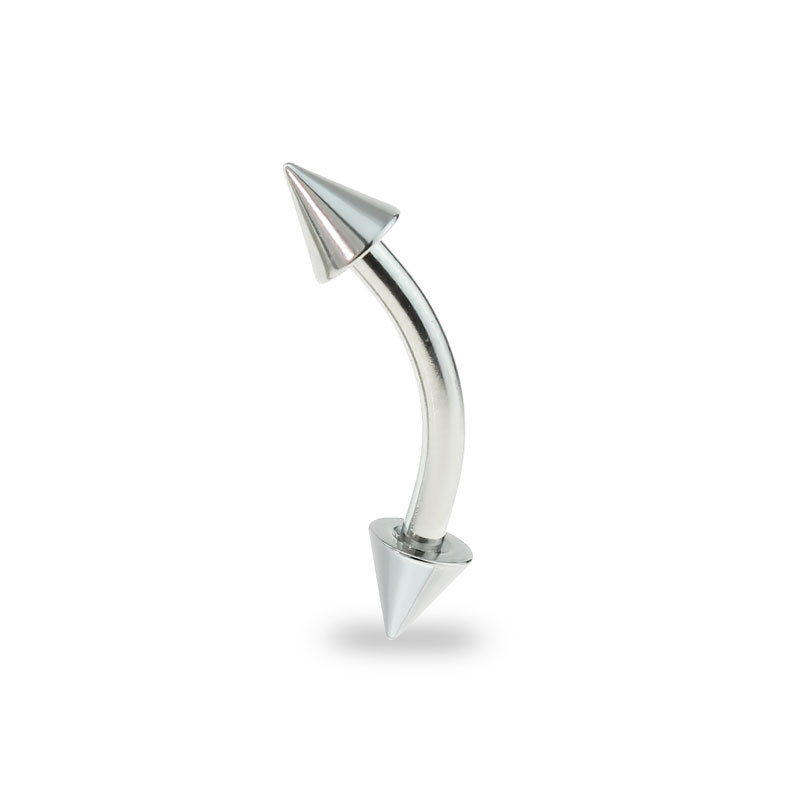 316L SURGICAL STEEL EYEBROW WITH SPIKES