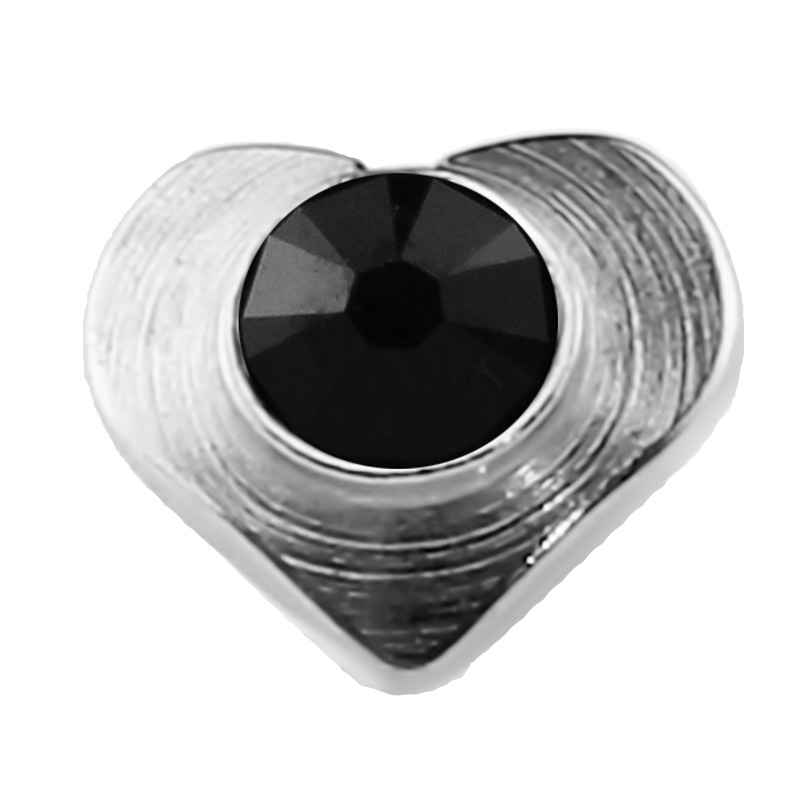 DERMAL ANCHOR INTERNALLY THREADED HEAD WITH HEART COLOR GEM(TOP PART ONLY)