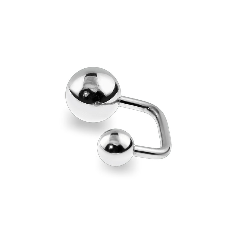 PVD 316L SURGICAL STEEL LIPPY LOOP W/ 4MMX6MM BALL