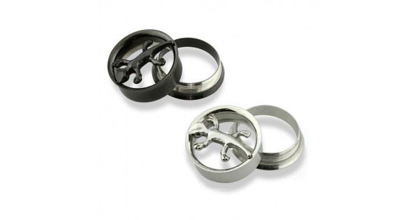 INTERNALLY THREADED GECKO 316L SURGICAL STEEL SCREW-FIT TUNNEL