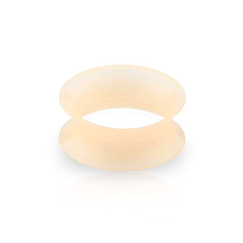 ULTRA THIN SILICONE EARSKIN FLESH TONE TUNNEL PLUG