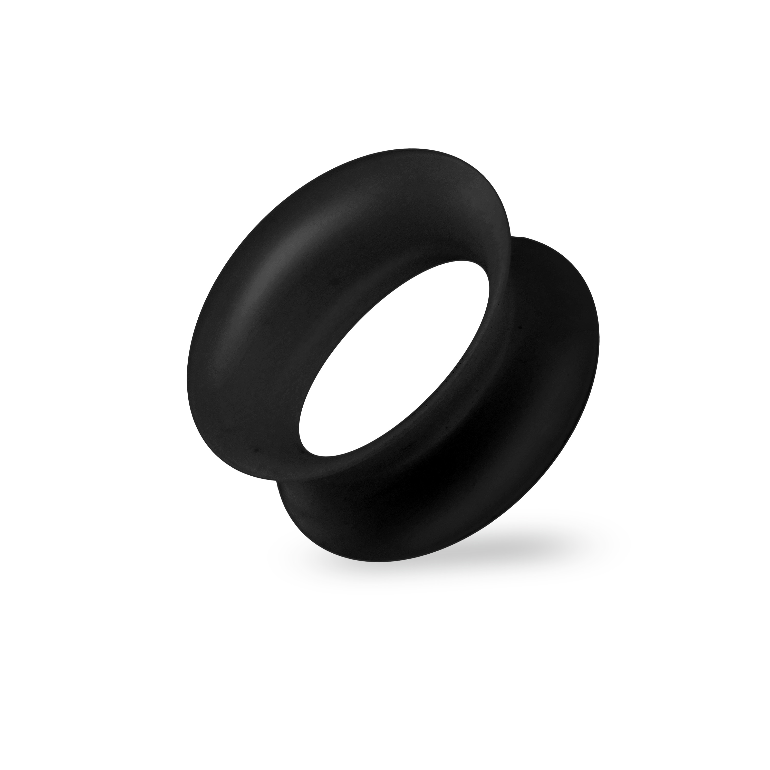 ULTRA THIN SILICONE BLACK TONE TUNNEL PLUG