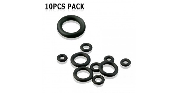 10PCS BLACK O-RING PACKAGE (9 SIZES AVAILABLE)