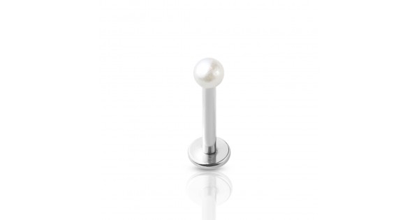 PEARL TOP 316L SURGICAL STEEL LABRET