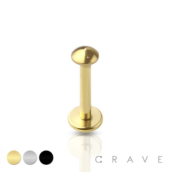 INTERNALLY THREADED DOME TOP 316L SURGICAL STEEL LABRET