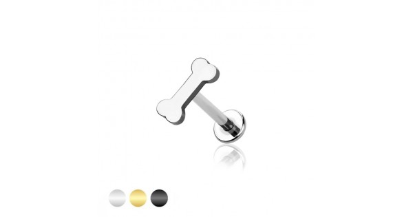 DOG BONE TOP INTERNALLY THREADED 316L SURGICAL STEEL LABRET/MONROE ...