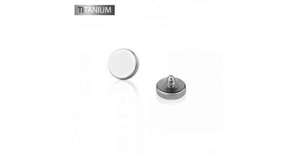 IMPLANT GRADE SOLID TITANIUM INTERNALLY THREADED DISC DERMAL TOP(TOP ...