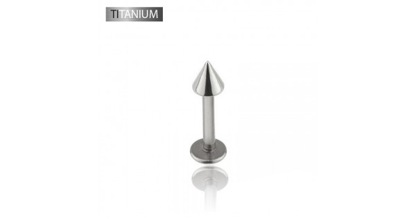 IMPLANT GRADE SOLID TITANIUM LABRET STUDS WITH SPIKE