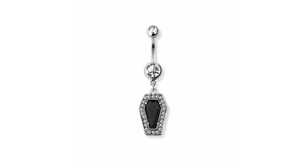 COFFIN DANGLE 316L SURGICAL STEEL NAVEL RING