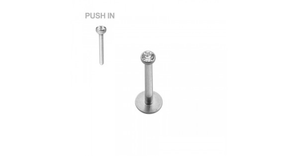 PRESS FIT LOOK THREADLESS PUSH-IN 316L SURGICAL STEEL LABRET