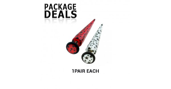 ACRYLIC FAKE TAPER WITH STAR DUST PACKAGE