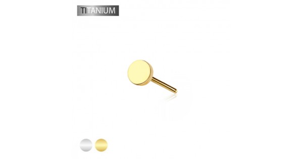 IMPLANT GRADE TITANIUM THREADLESS PUSH IN PLAIN DISC TOP(TOP PART ONLY)