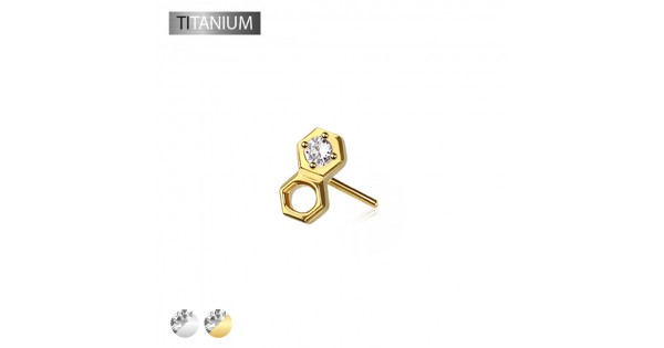 IMPLANT GRADE TITANIUM THREADLESS PUSH IN 2 HONEYCOMB THREADLESS TOP(TOP PART ONLY)