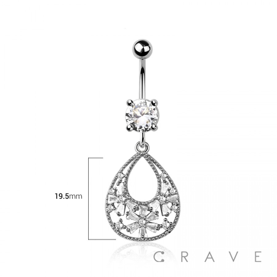 pear shaped belly button