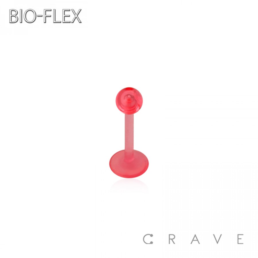 BIO-FLEX LABRETS WITH UV ACRYLIC BALL