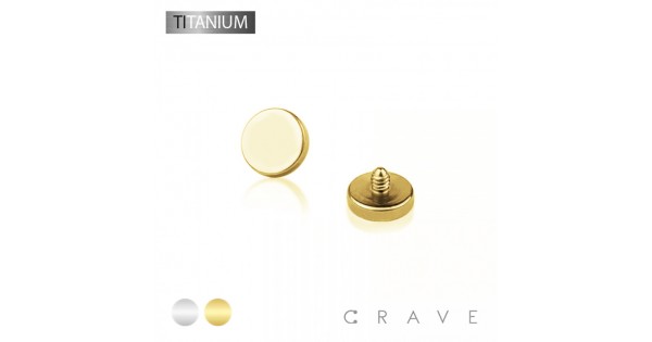 IMPLANT GRADE SOLID TITANIUM INTERNALLY THREADED DISC DERMAL TOP(TOP ...